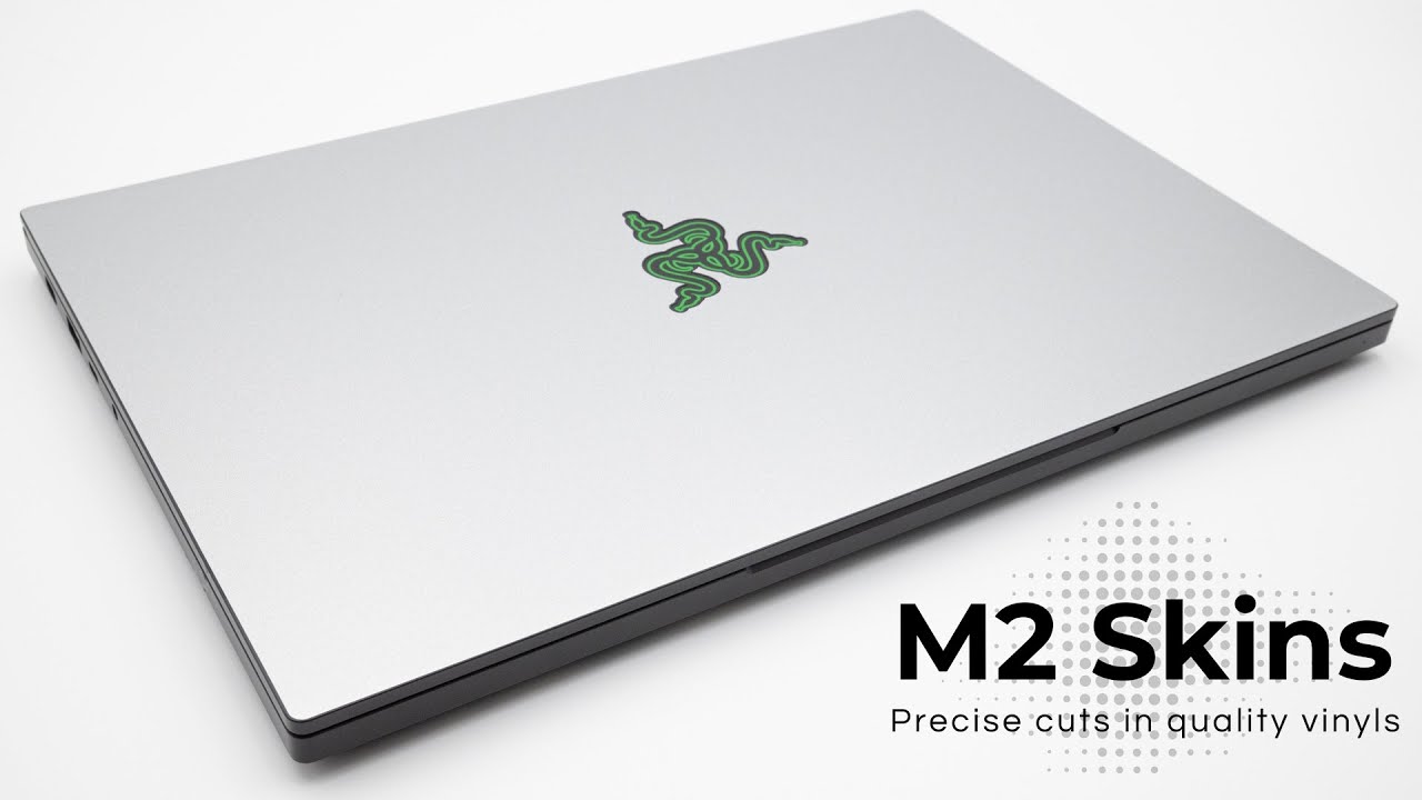 M2Skins Razer Blade 14 (2022) Top Lid Skin Installation - YouTube