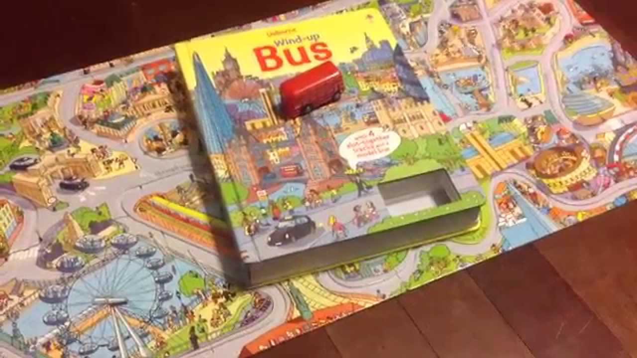 Usborne Wind Up Bus with April - YouTube