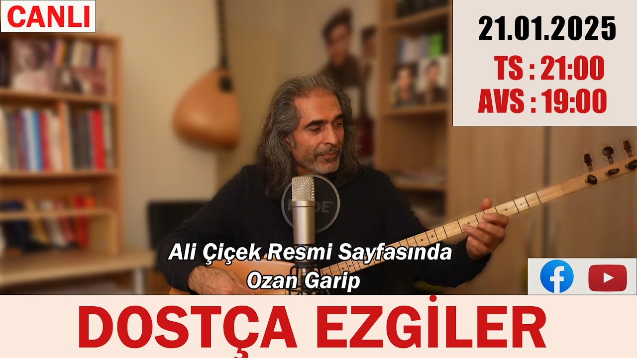 Ozan Garip (Ali Çiçek) - Dostça Ezgiler 21.01.2025 - YouTube
