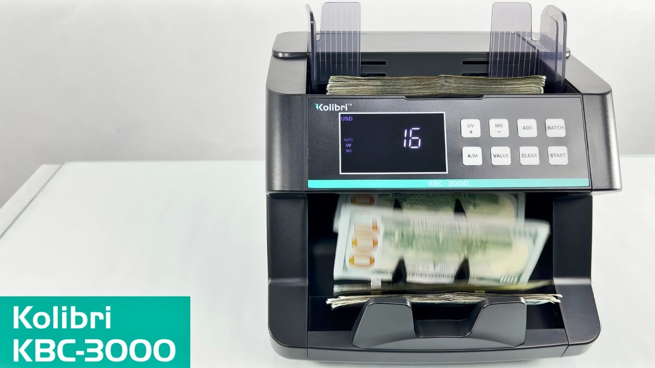 Kolibri KBC-3000: High-Speed Bill Counter with ValuCount & Counterfeit ...