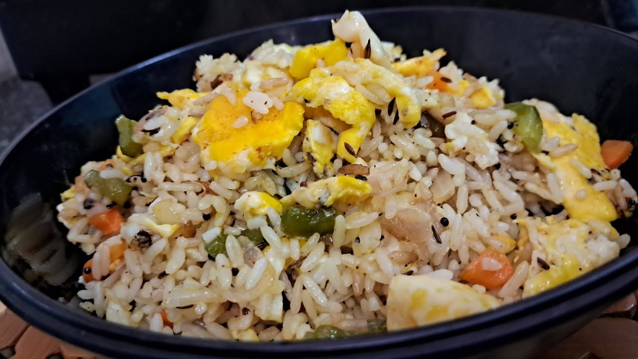 Easy Egg fried Rice Recipe || Instant fried rice Recipe with eggs - YouTube