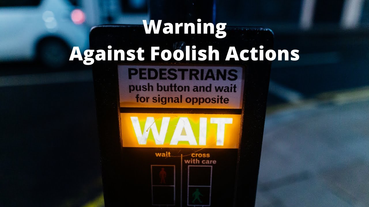 Warning Against Foolish Actions | I.F.L.O. Ministry | Pastor Curtis ...