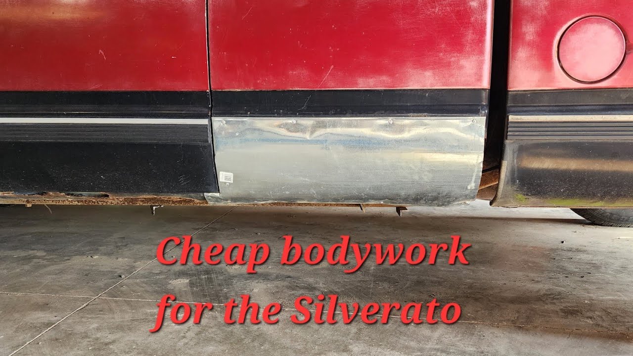Cheap at home body repair. 90 Silverado. SILVERATO. Rat rod project ...
