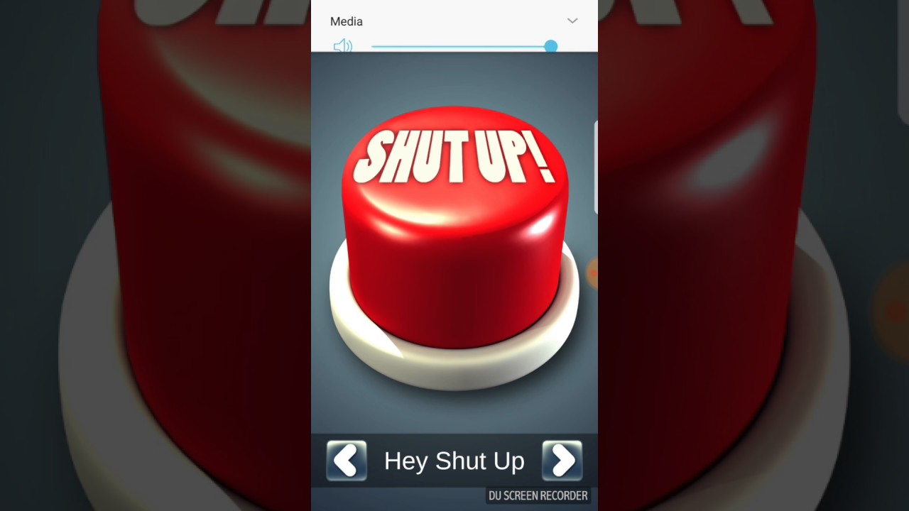 The shut up button - YouTube