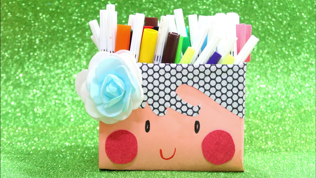 PEN HOLDER | PEN STAND | PENCIL HOLDER | BEST OUT OF WASTE COMPETITION ...