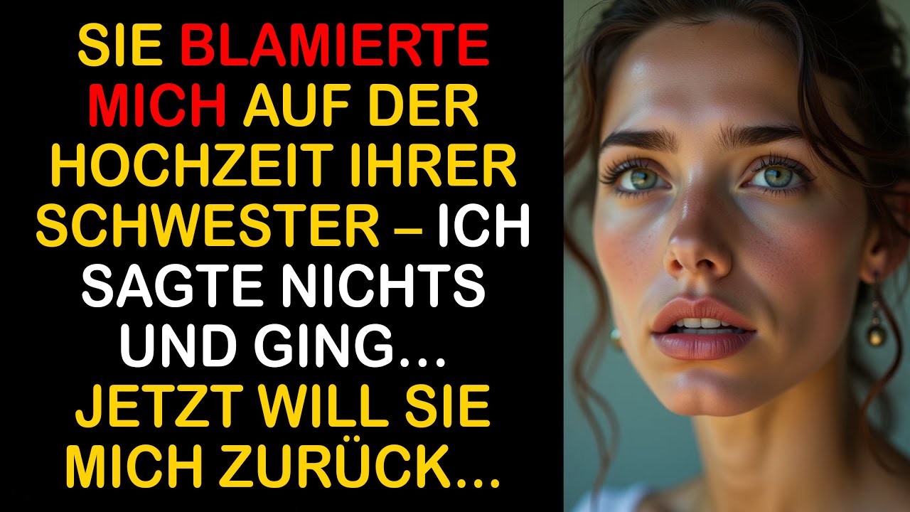 SIE GING AUF DER HOCHZEIT IHRER SCHWESTER ZU WEIT – ICH SCHWIEG UND ...