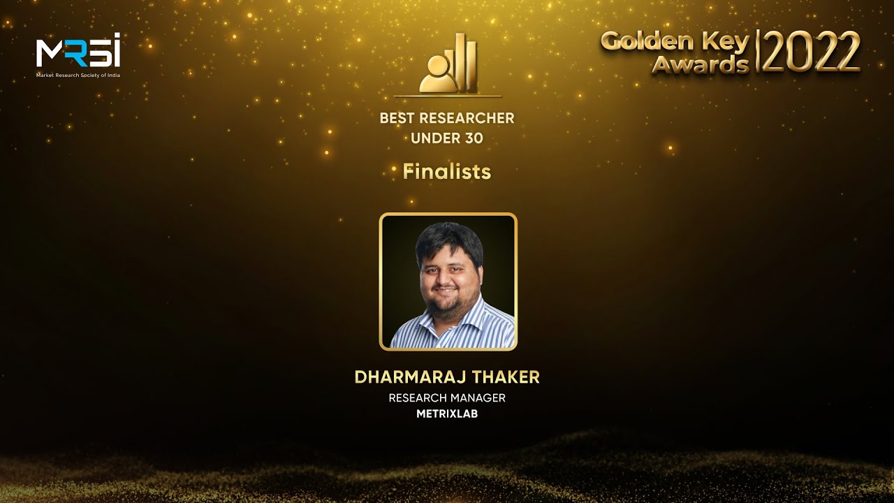Best Researcher under 30 - Dharmaraj Thaker - GKA2023100023 - YouTube
