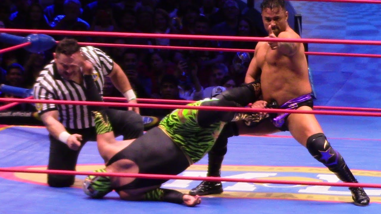Nueva Generación VS CMLL: Vaquero Jr, Vegas y Gallero VS Leono, Sangre ...