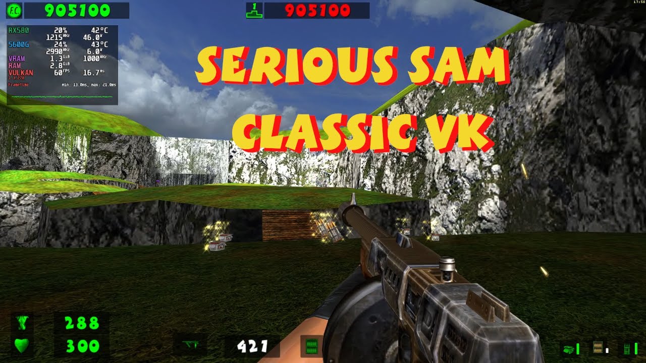 Serious Sam Classic VK - Moon Mountains (vkBasalt with Xplus Mod) - YouTube