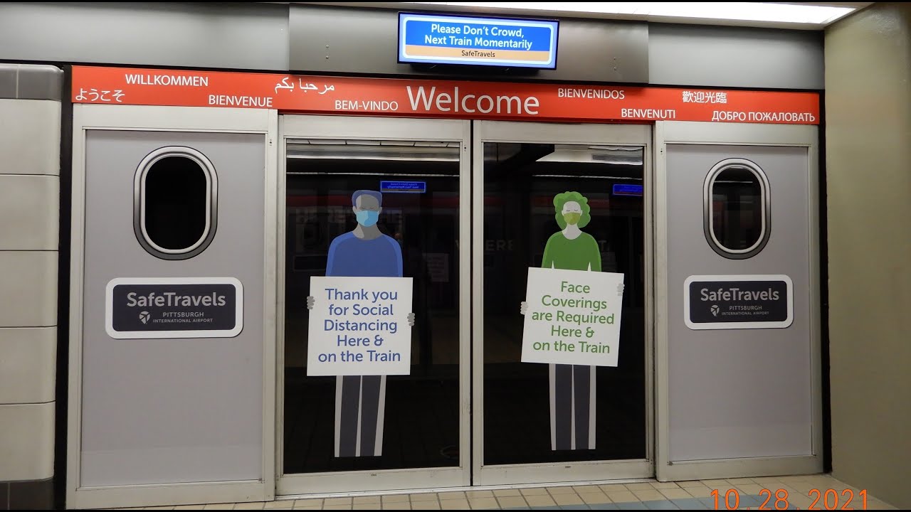 Train 🚊 Pittsburgh International Airport (PIT) Bombardier Innovia APM ...