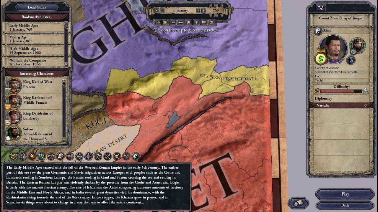 Crusader Kings II (Far Western Zhou) - Part 1: Jade Dragon - YouTube