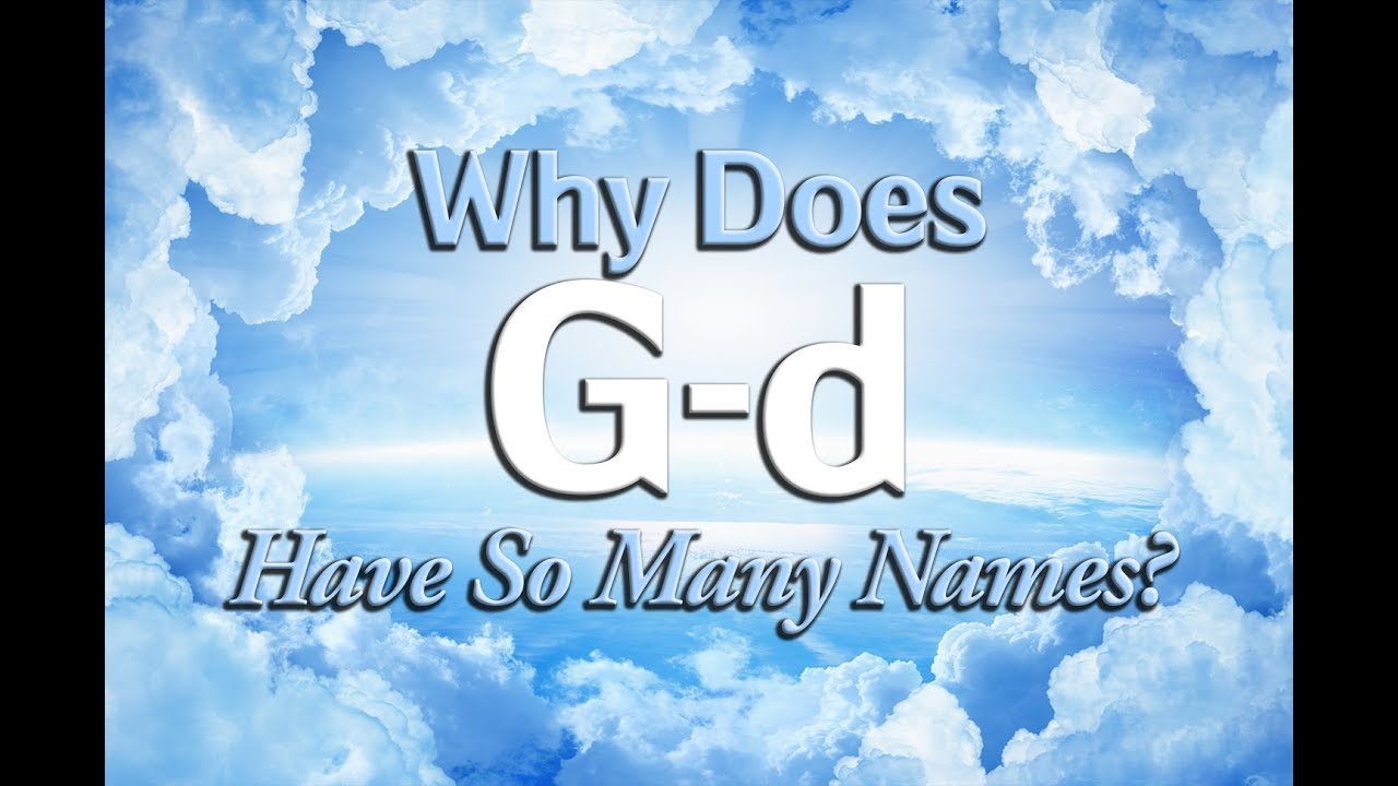 Why Does G-d Have So Many Names? - Rabbi Yitzchak Botton - YouTube