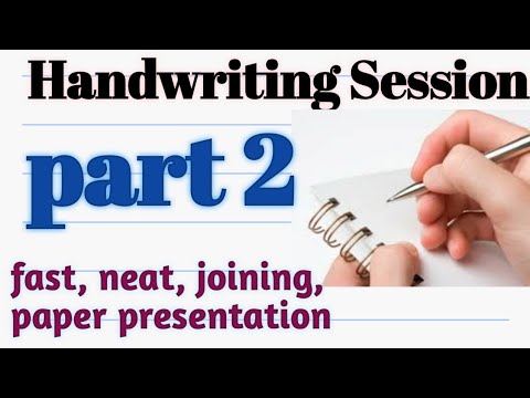 Fast,neat & joining handwriting tutorial ... part 2 - YouTube