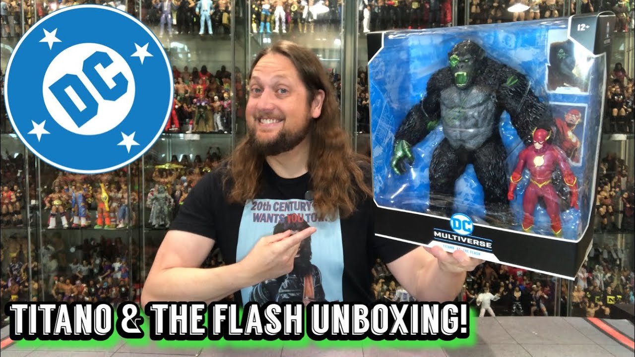 Titano & The Flash DC McFarlane Unboxing & Review! - YouTube