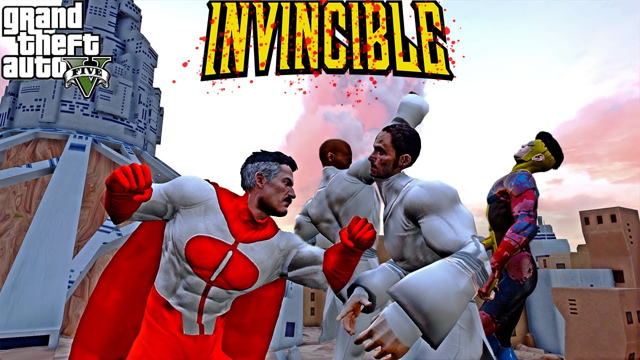 GTA 5 - Invincible & Omni-man vs. Viltrumite Soldiers | Invincible ...
