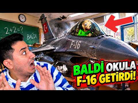 BALDİ OKULA F-16 SAVAŞ UÇAĞI GETİRDİ | Baldi's Basics