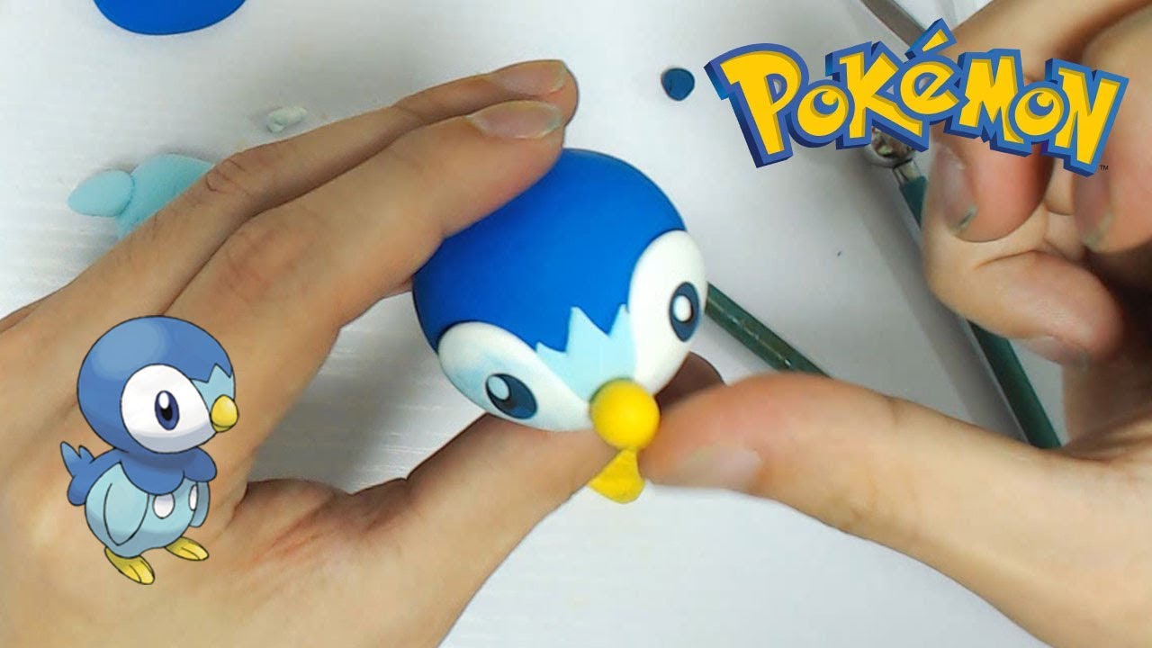 Starter Pokémon of Sinnoh! Sculpting Piplup in Clay - YouTube