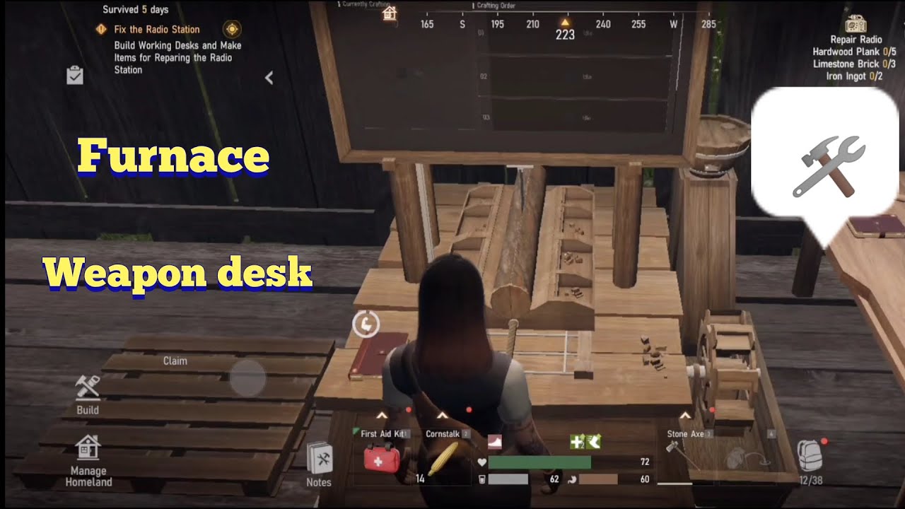 CrisisX - Furnace - Weapon desk/ #survival - YouTube