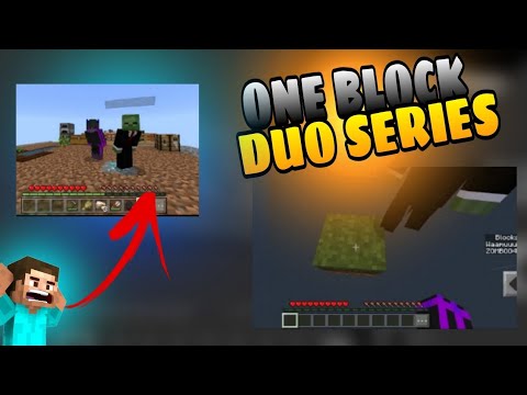 First day in Minecraft one block|duo series| - YouTube