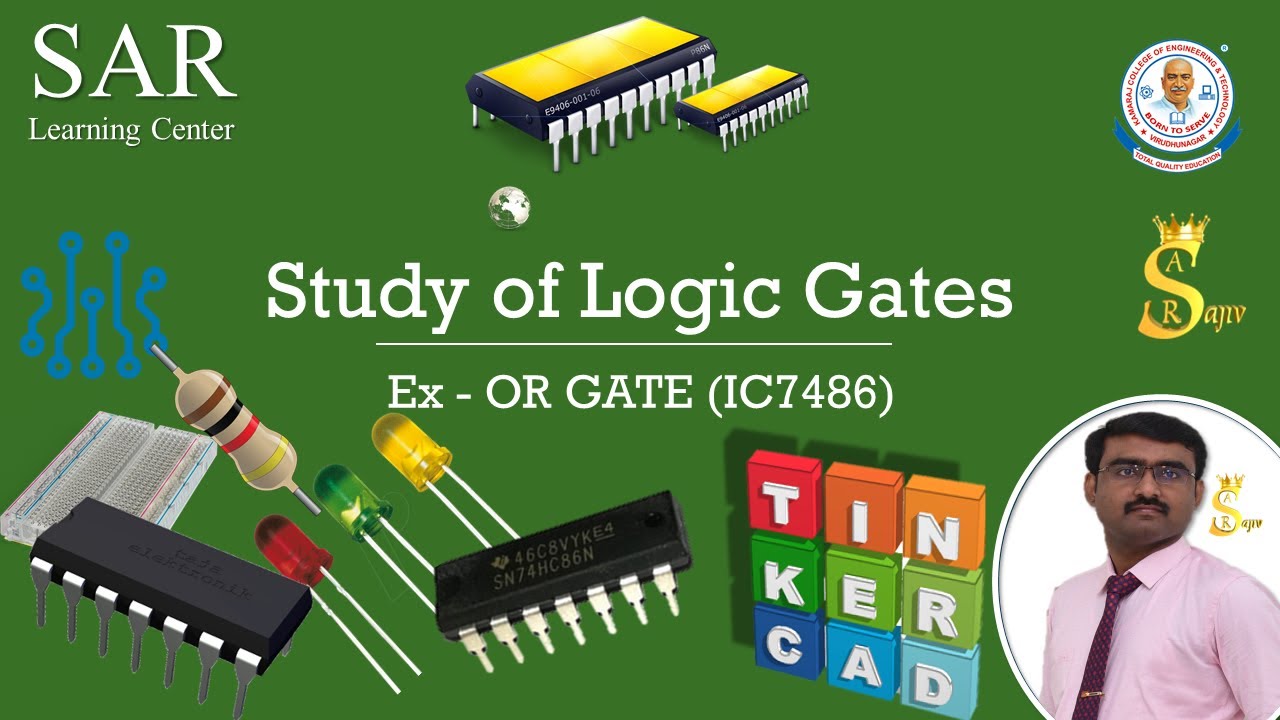 Ex-OR Gate | IC7486 | Tinkercad | Engineering Practices Lab ...
