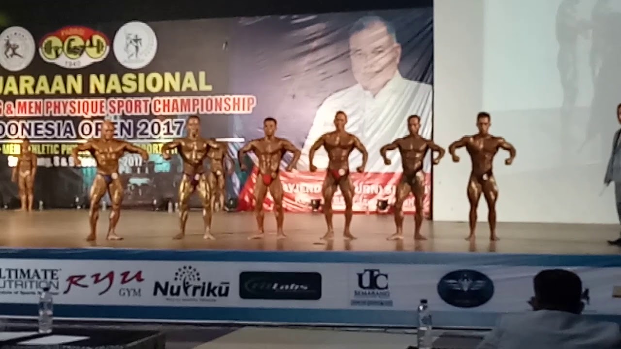 Kejurnas bodybuilding indonesia open 55 comparison - YouTube