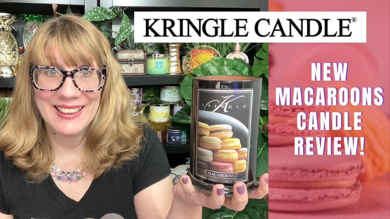 KRINGLE CANDLE NEW Macaroons Candle Review - YouTube