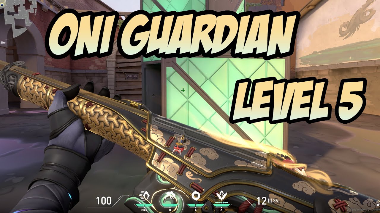 BLACK ONI GUARDIAN SKIN GAMEPLAY LEVEL 5 - VALORANT ONI COLLECTION ...