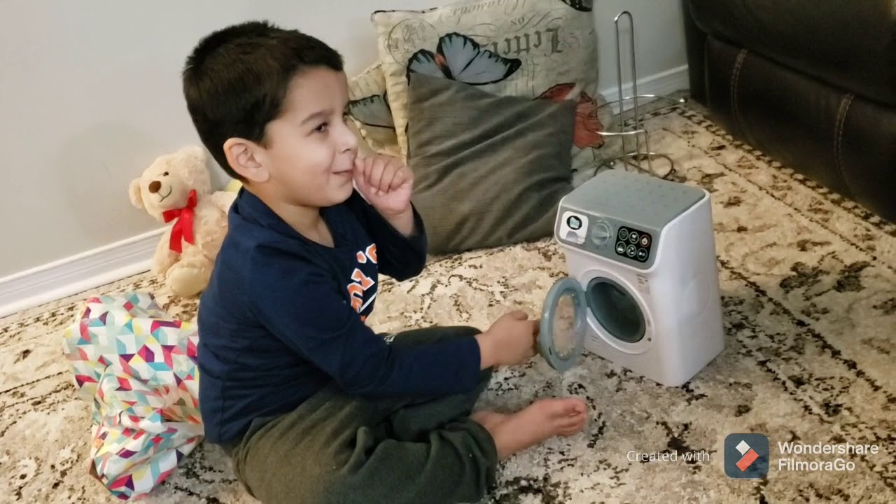 my first washing machine - YouTube