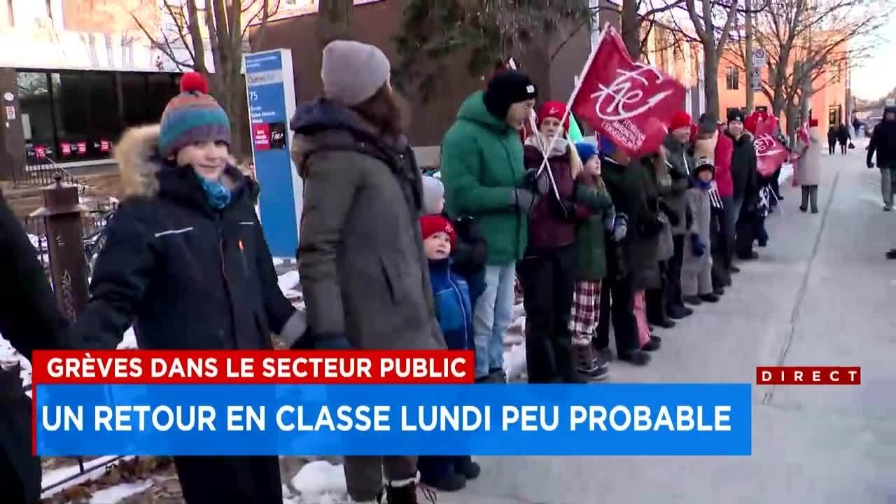 Manifestations de la FAE devant les bureaux du Conseil du trésor à ...
