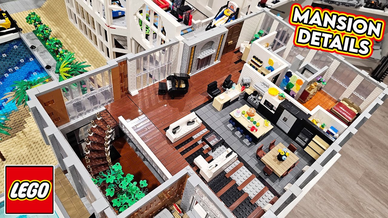 Lego mansion update fireplace epic doors reading nook patio floors ...