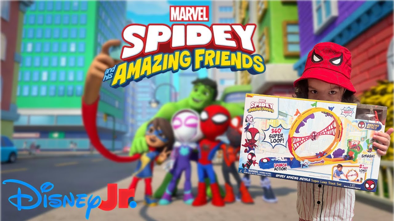 Spidey and His Amazing Friends Amazing Metals Super Loop Track Set ...
