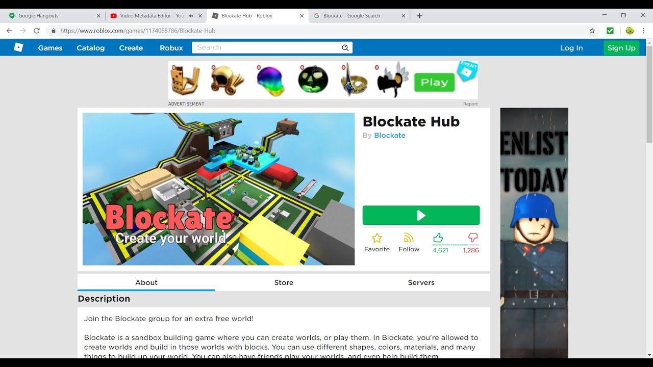 Roblox: Blockate and a Conversation (Not really) - YouTube