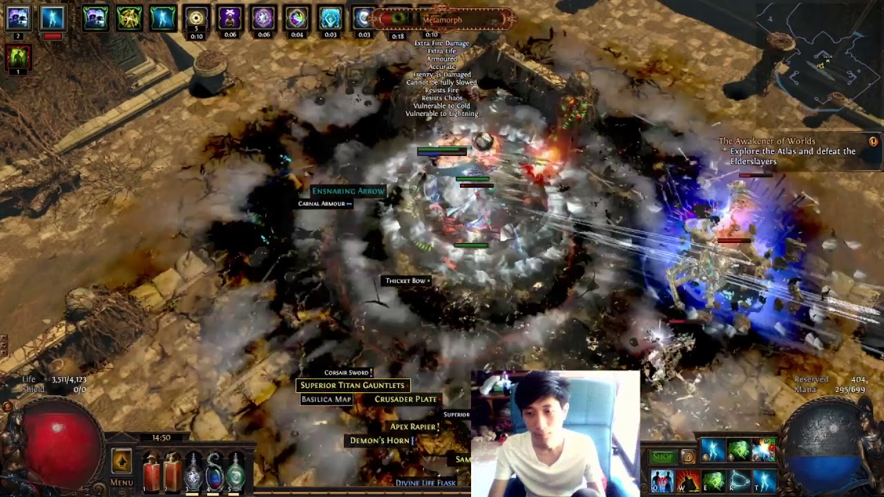 POE 3.9 Cold elemental hit + Barrage Support T3 - T10 Starter Build ...