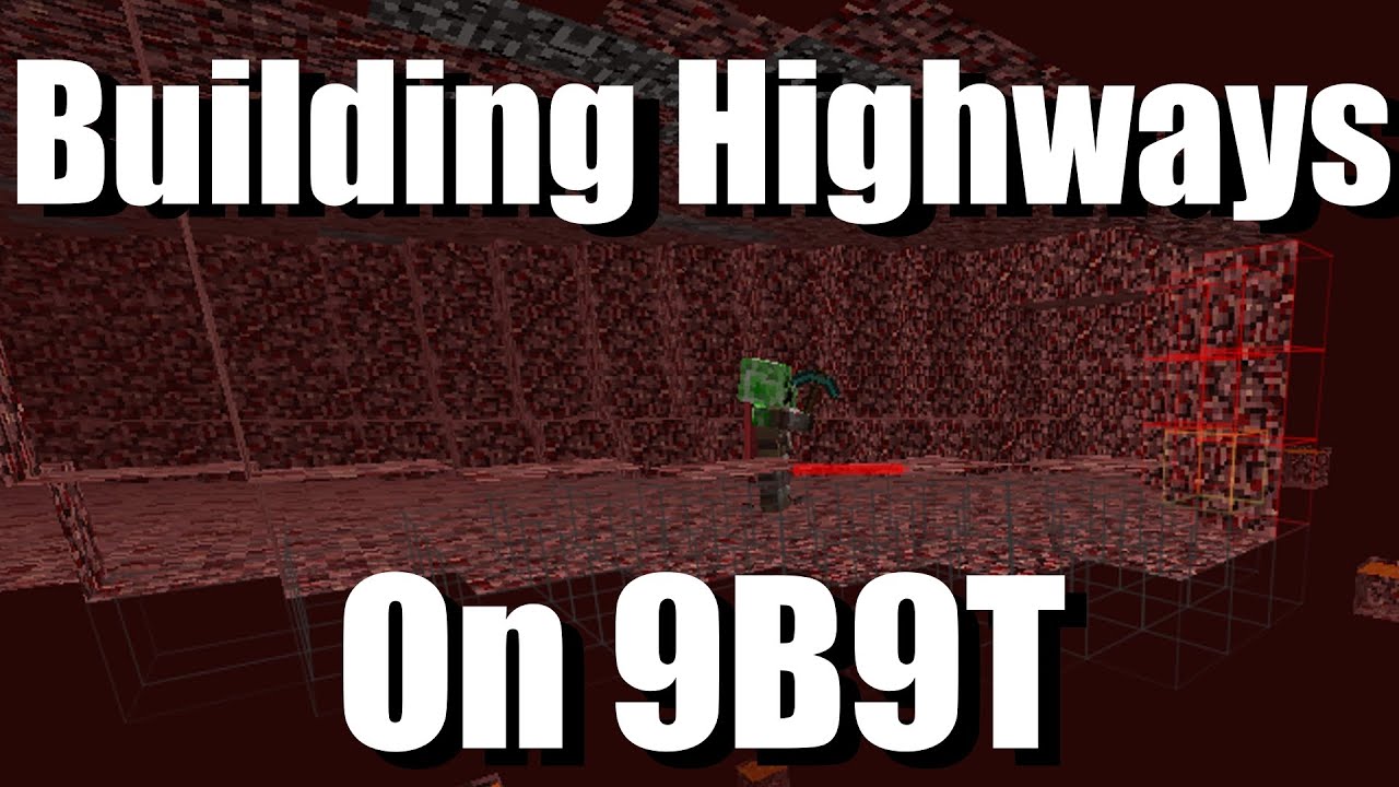 I built a highway on 9b9t - YouTube