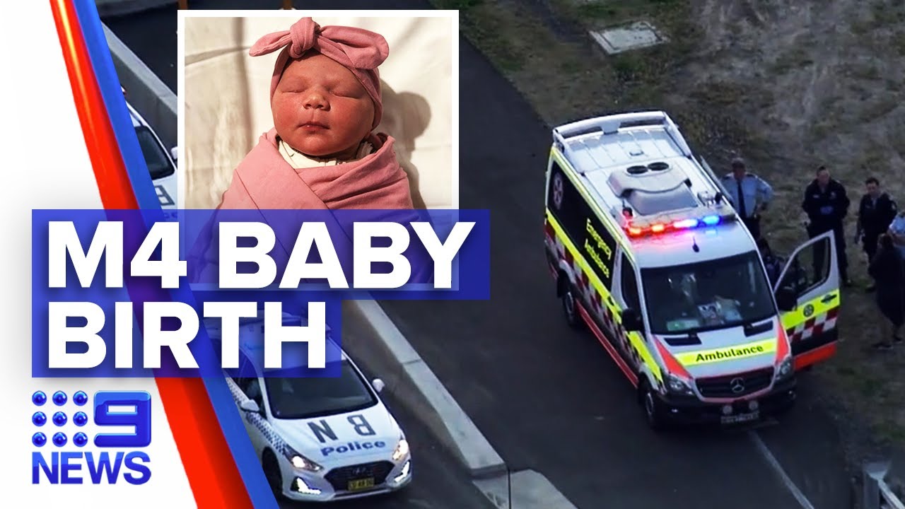 Baby born on M4 roadside | 9 News Australia - YouTube