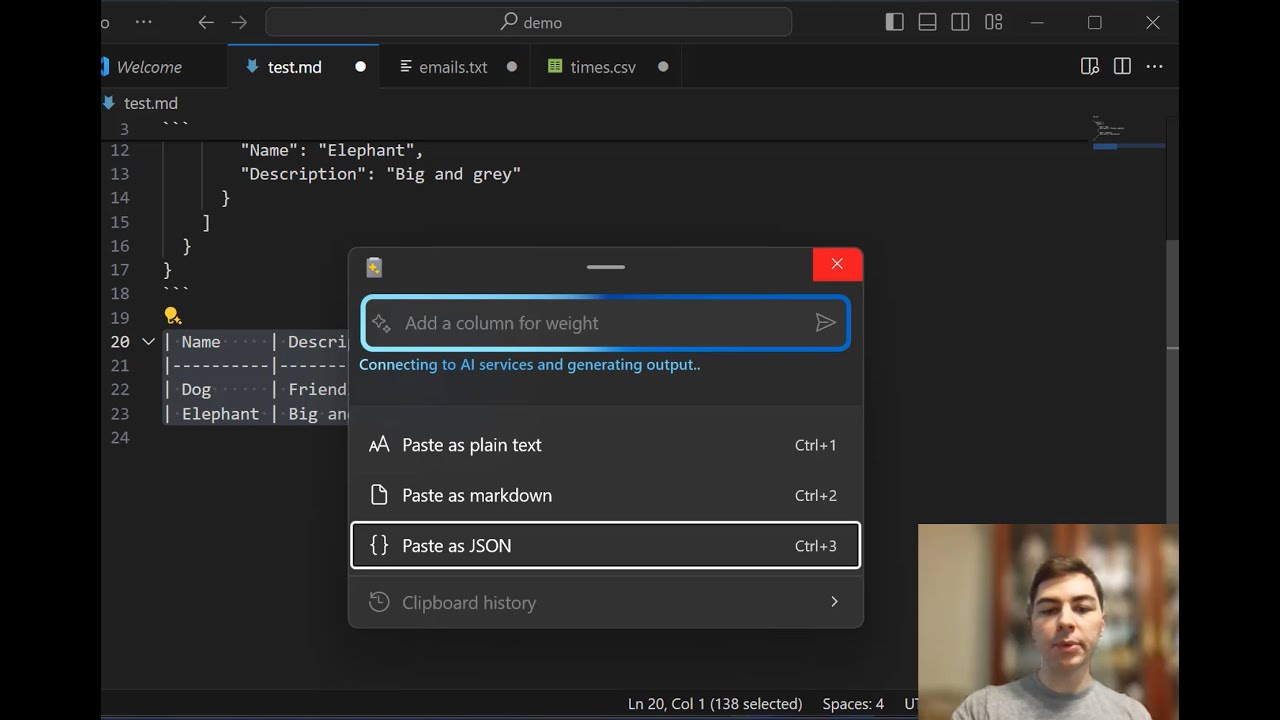 Advanced Paste - New PowerToys feature! - YouTube