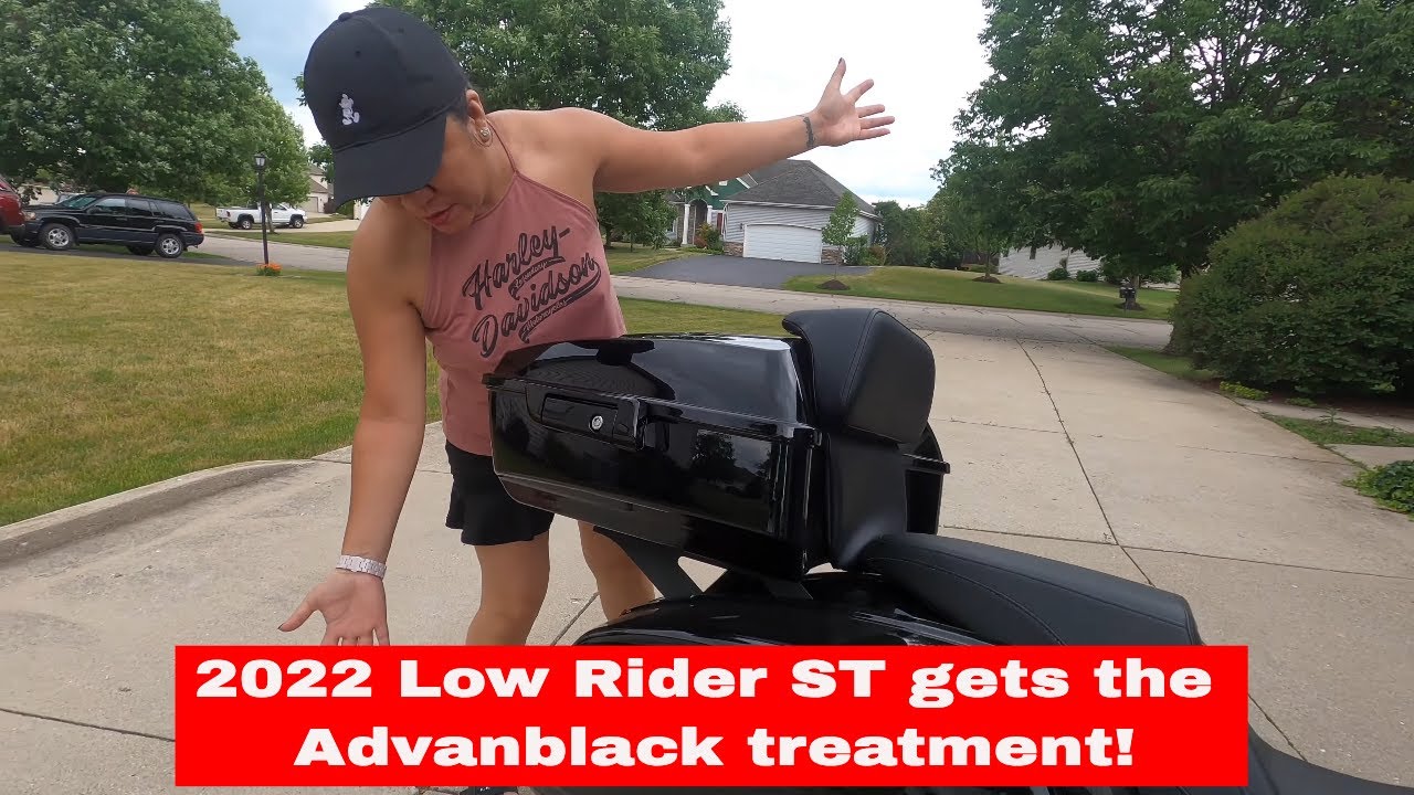 I'm Installing the Advanblack tour pack on my Harley Low Rider ST - YouTube