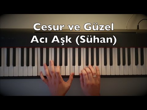 Cesur ve Güzel - Acı Aşk (Sühan) Piano Tutorial | Toygar Işıklı Dizi Müziği