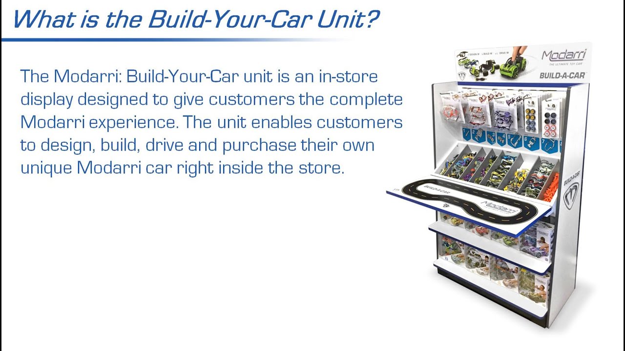 Modarri Build-Your-Car In-Store Display Unit | International - YouTube