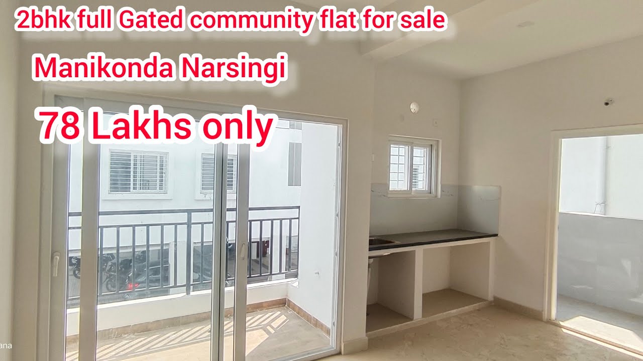 2 bhk brand New flat for sale Narsingi || Gated community || low budget|| pride properties - YouTube