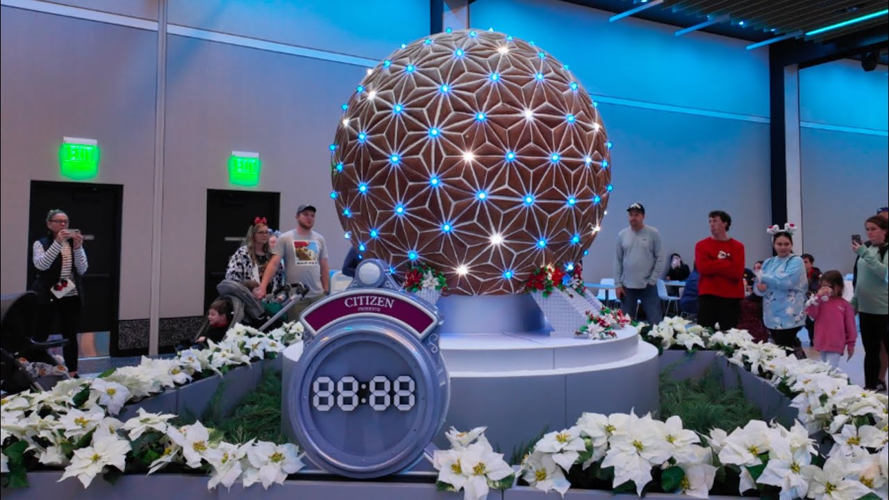 Spaceship Earth Gingerbread House - EPCOT 2024 Reveal - YouTube