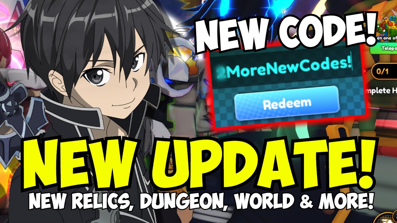 [New OP CODE!] SAO & NEW DUNGEONS! Anime Champions Update 11 Stream ...