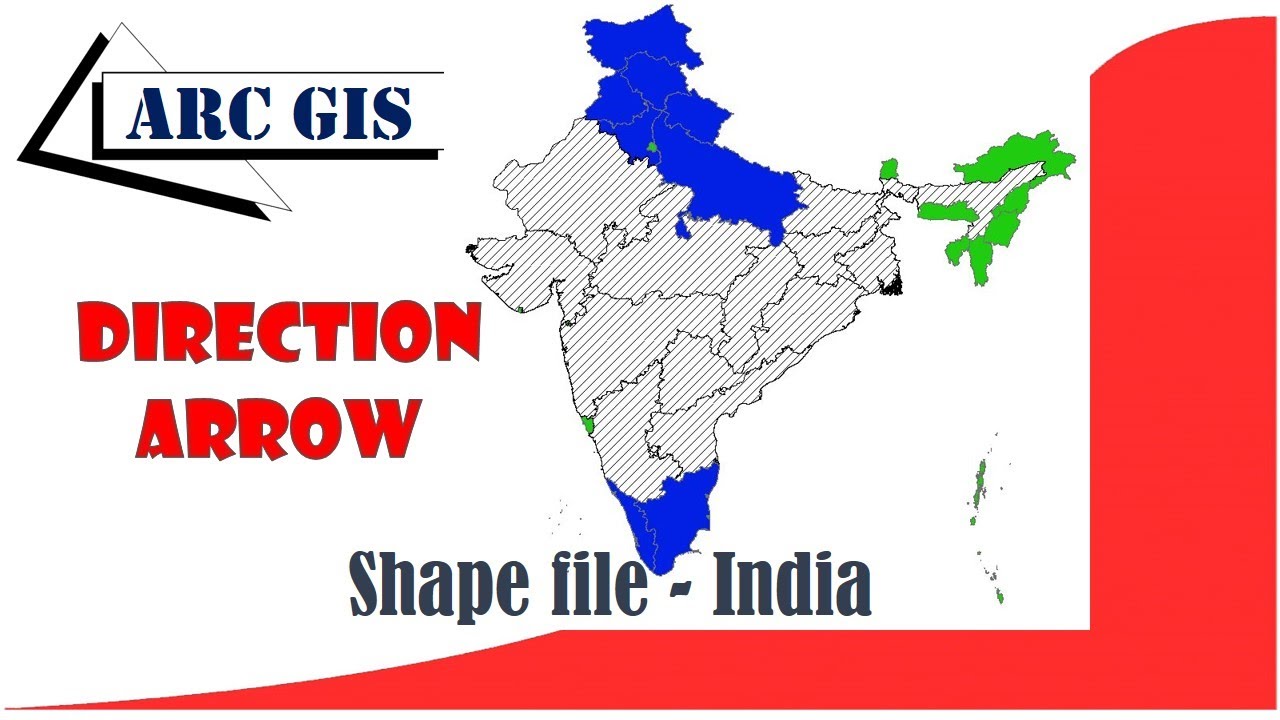 How to show direction in map arcmap | Direction arrow in map | #ArcGIS ...