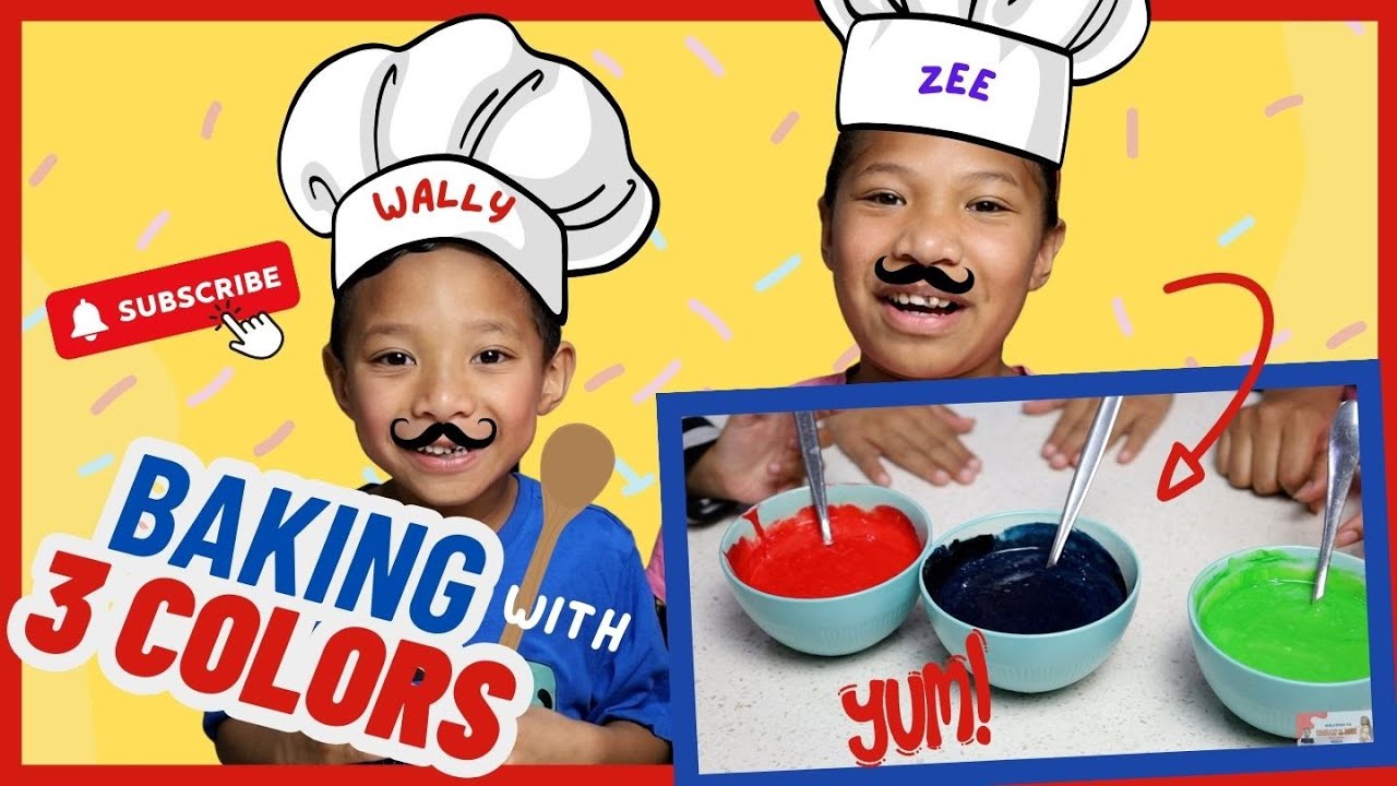 How to Bake a Simple 3-Color Cake. - YouTube