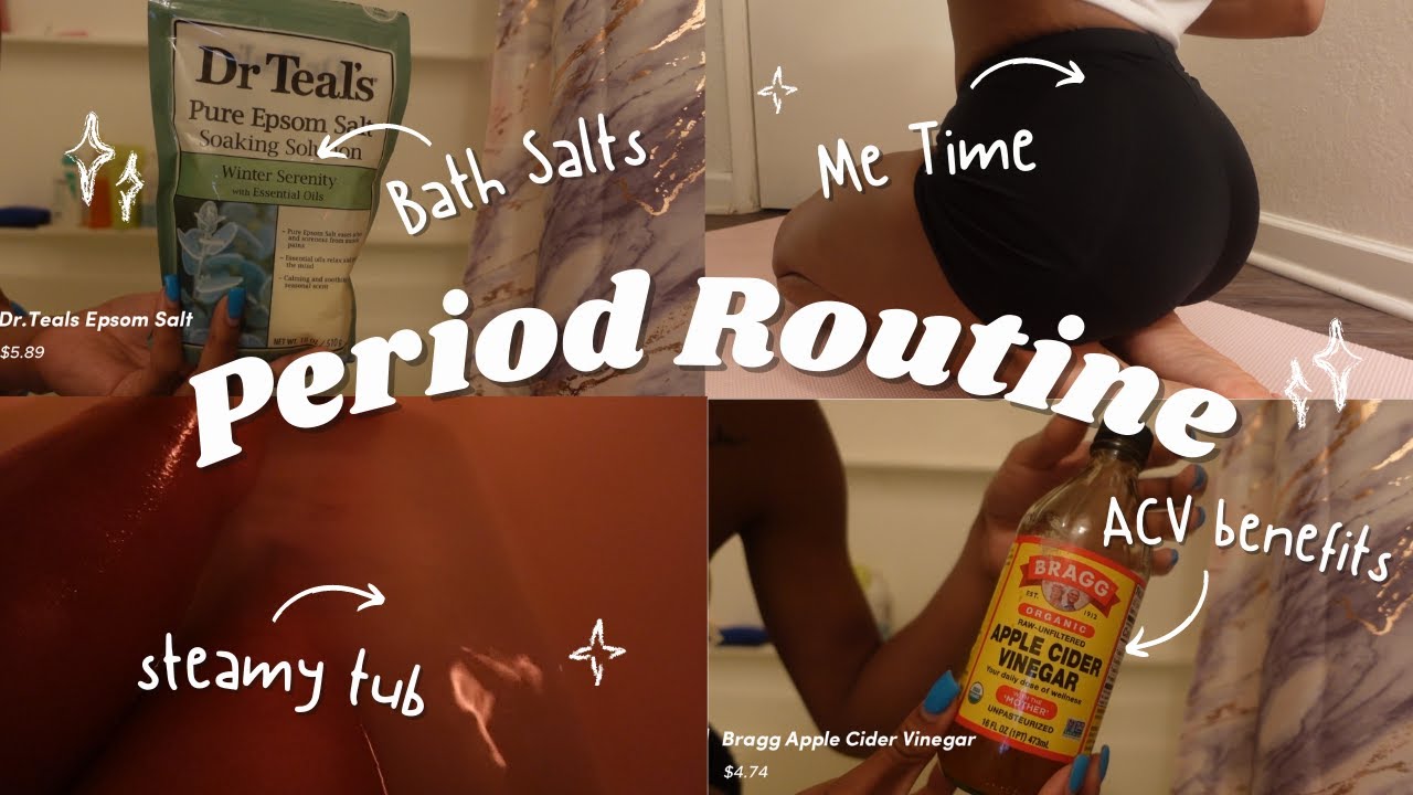 My Realistic Period Pamper Routine Bath Dealing With Cramps Tagged