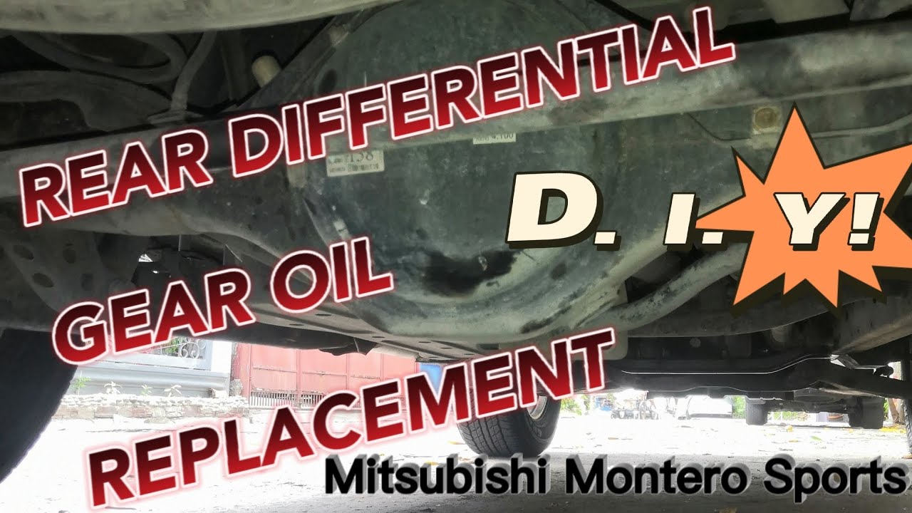 How to replace REAR DIFFERENTIAL GEAR OIL for Mitsubishi Montero Sports ...