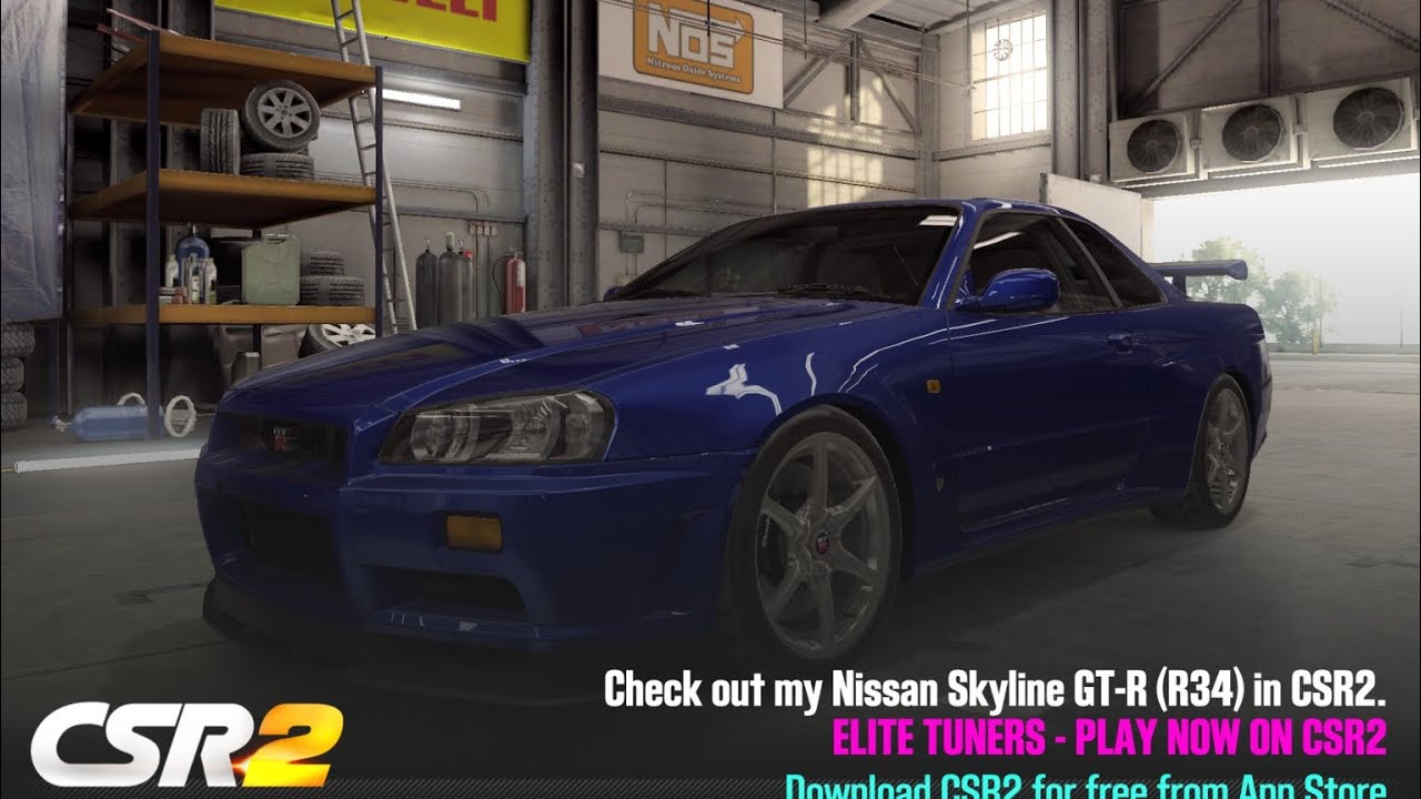 [CSR2] Nissan Skyline GT-R (R34) (ÉLITE 0) Shift And tune for 9.02x ...