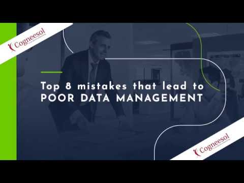 Top 8 Mistakes that Leads to Poor Data Management - YouTube