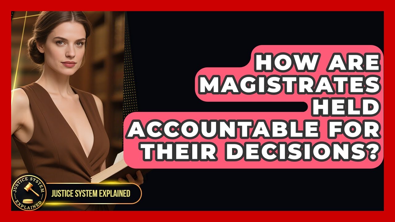 How Are Magistrates Held Accountable for Their Decisions? | Justice ...