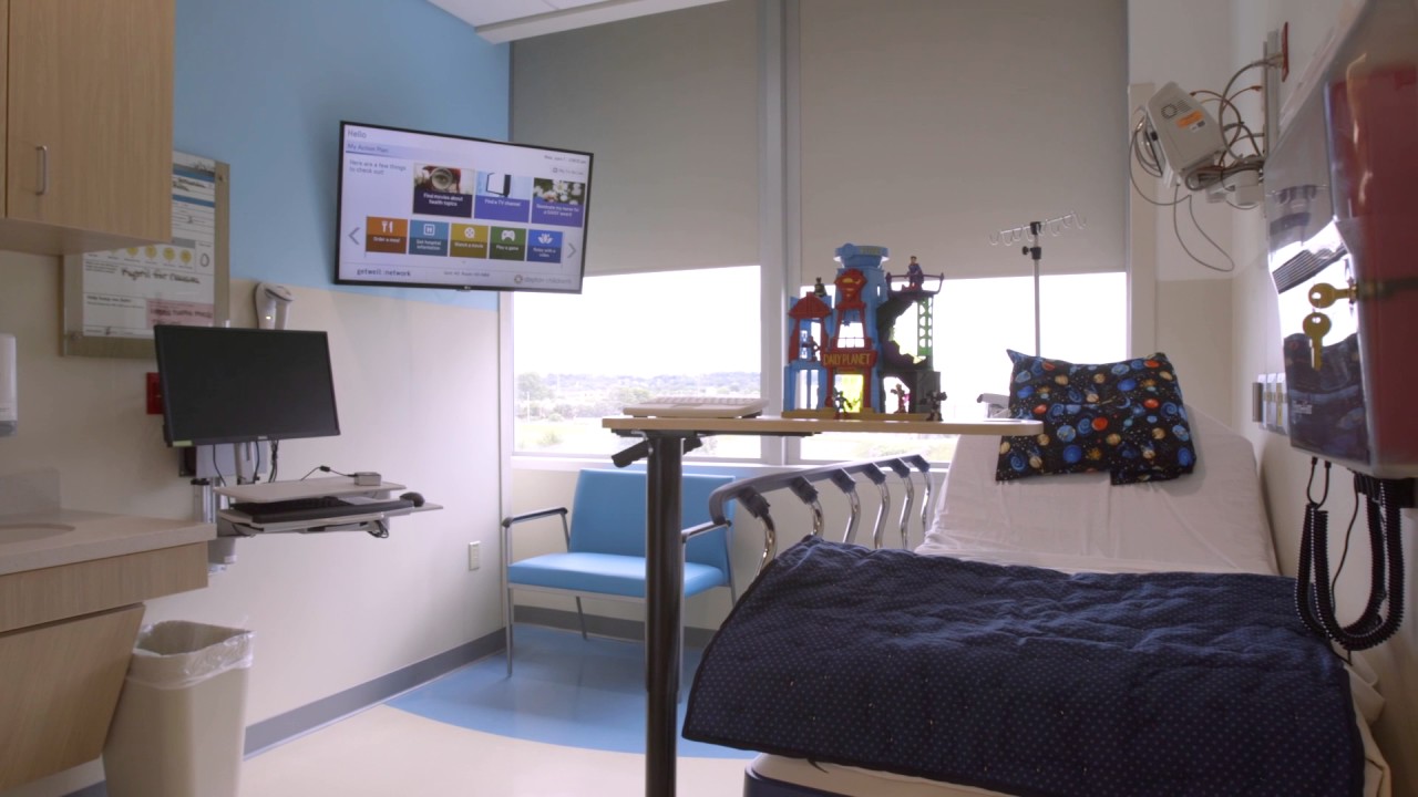 Infusion rooms at Dayton Children's - YouTube